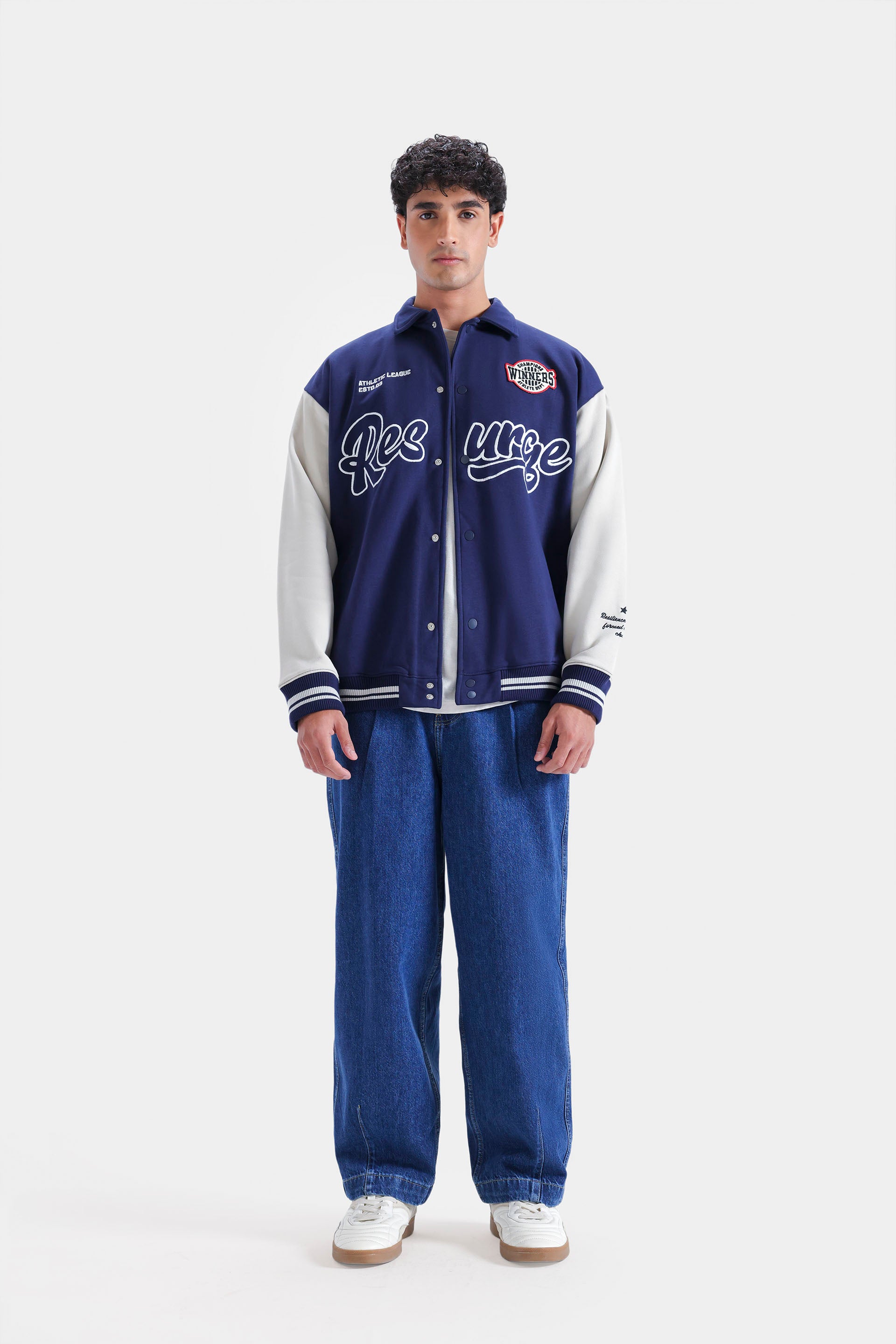 Embroidered Varsity Jacket – Outfitters