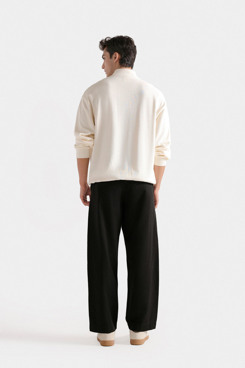 Basic Quarter Zip-Up Sweatshirt – Outfitters
