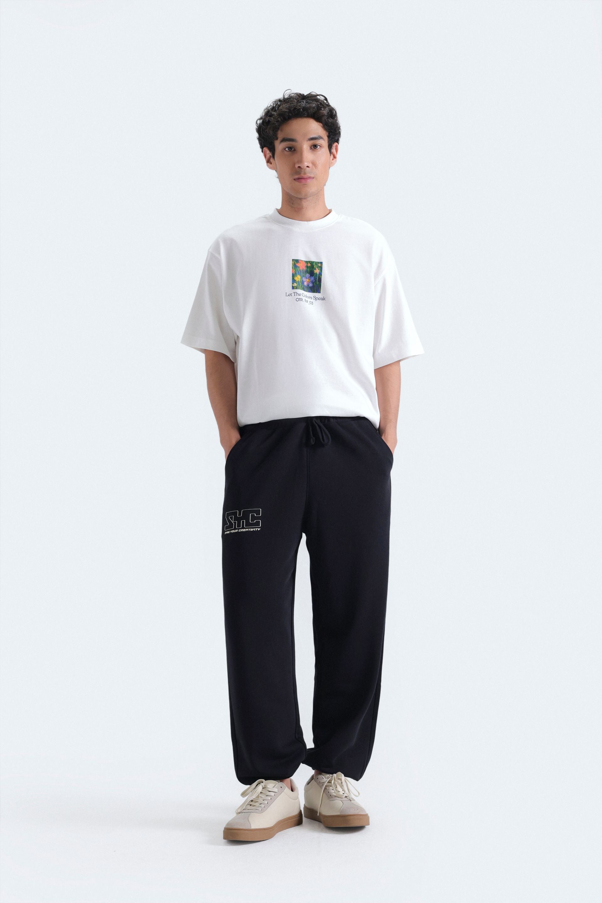 Slogan Print Jogger Trousers – Outfitters